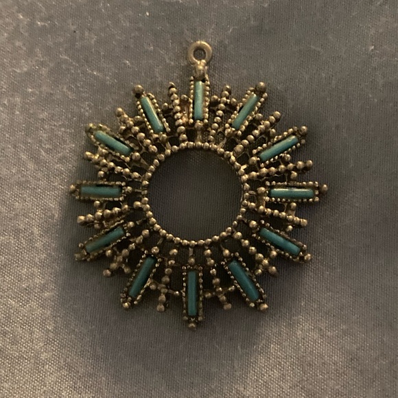 Jewelry | Vintage Turquoise Sunburst Pendant | Poshmark